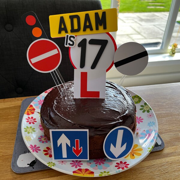 Personalised Learner Driver Cake Topper | New Driver Cake Topper | L ...
