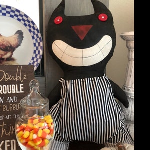 Pretty Kitty EPATTERN -primitive Country Halloween Black Cat Cloth Doll ...