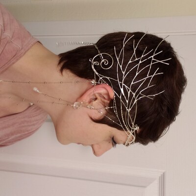 Large Tiara With Branches. Autum and Spring Tiara. Elven Circlet - Etsy