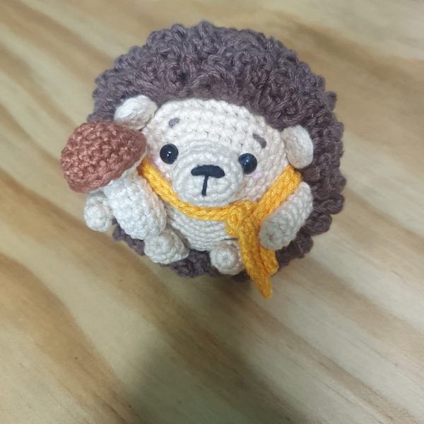 Crochet Hedgehog in Mittens, Christmas Amigurumi Pattern, Crochet ...