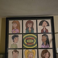 Daria Characters Print | 90s Cartoon Poster | Retro Style Wall Art ...