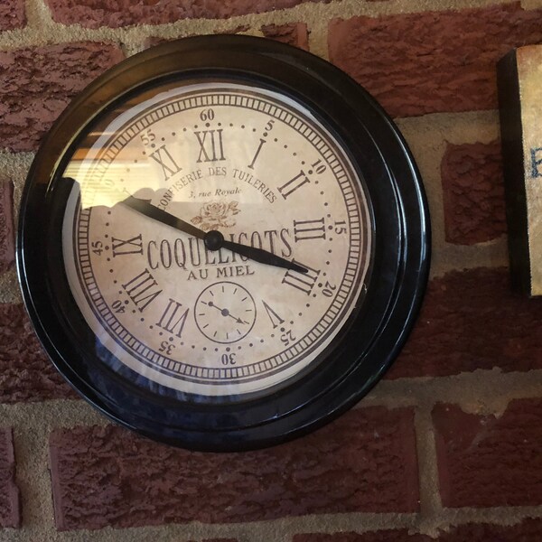 BIG CLOCK 6 Inch Circle Home Decor Jpeg Clipart Vintage Chalkboard ...