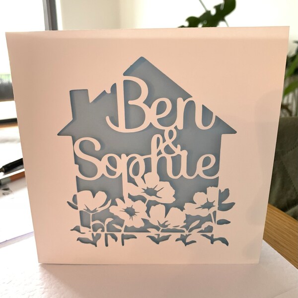 Personalised New Home Names Card, Couple Card, House Warming Card ...