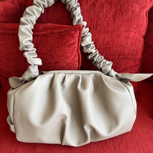 Satin Small and Big Bag With Knots Scrunchie Handbag - Etsy