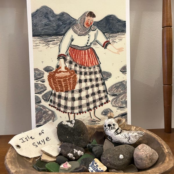 A3 Risograph Print Scottish Crofters the Dawn (scottish Gift, Scotland ...