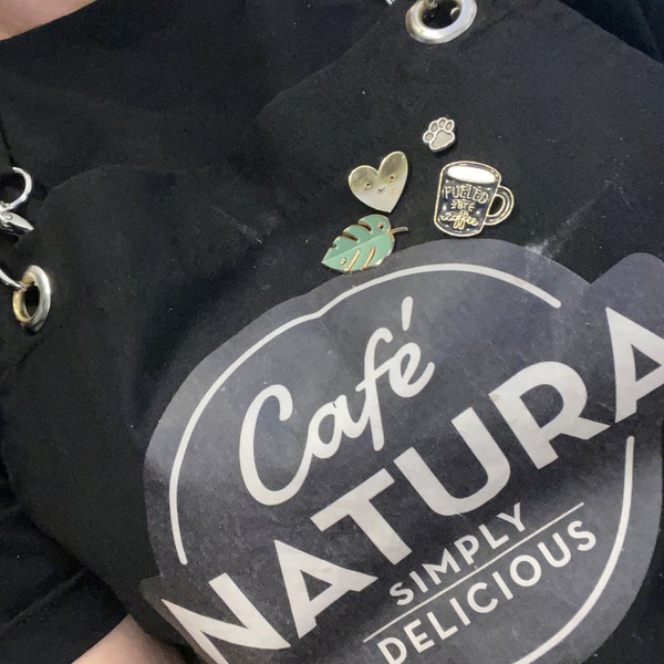 Happy Heart Pin Gold Heart Enamel Pin Gold Heart Lapel Pin Gift for ...