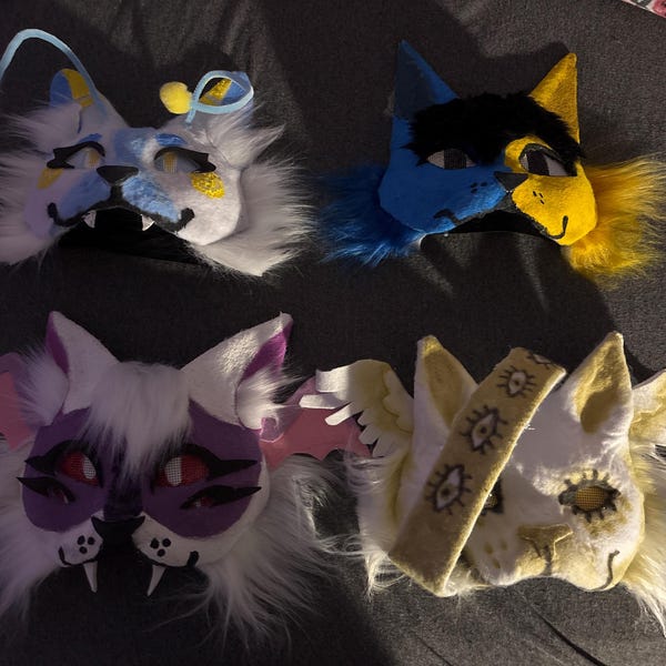 LED Costume / Fursuit Eyes power Options Custom 1.5 2 Acrylic 3-D ...