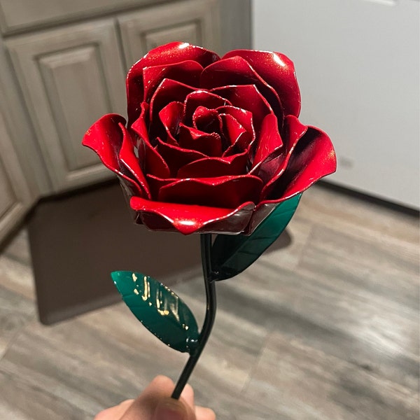 DIY Metal Rose // Metal Rose Kit // DIY Welding Kit // Stem Included ...