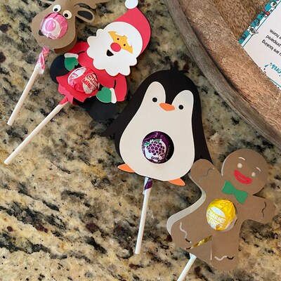 Christmas Lollipop Holder Svg, BUNDLE, Christmas Favor for Kids ...