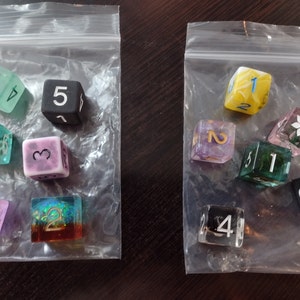 Moonlit Koi Fish Dnd Dice Set for Dungeons and Dragons D20 TTRPG ...