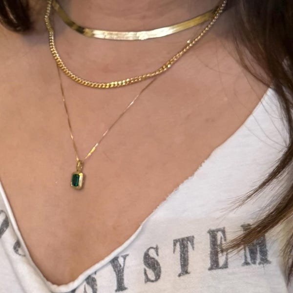 Double Cuban Link Chain 14K Yellow Real Gold 3mm 3.7mm 4.5mm Thick ...