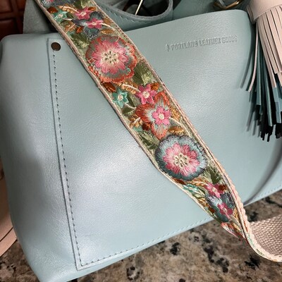 Embroidered Purse Strap Crossbody Strap for Purses Gift for Mom Boho ...