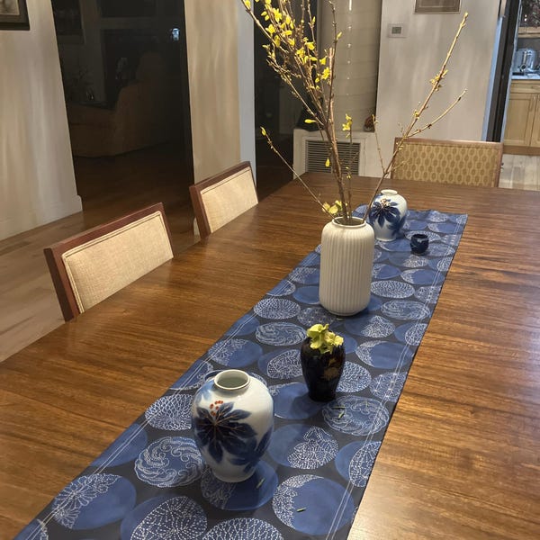 Abstract Landscape Table Runner - Sandstone Desert by Wren_leyland ...