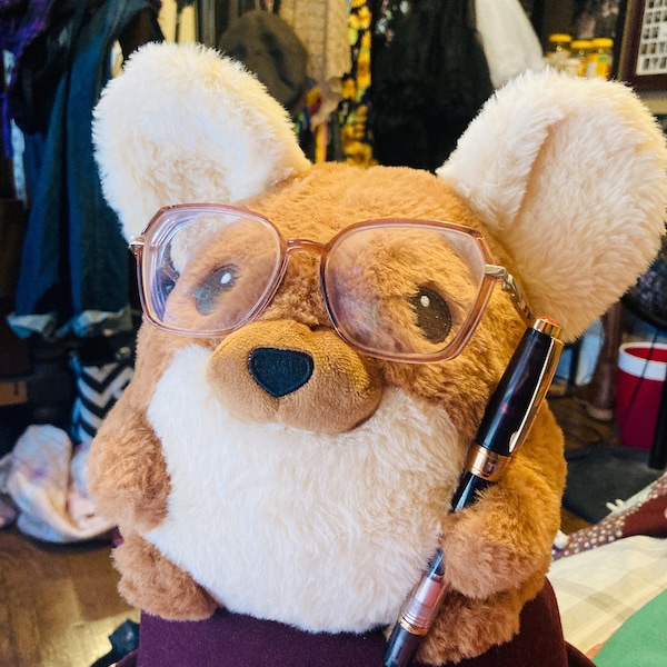 Breb Chinchilla Plushie | Large 9" Tall Stuffed Animal, Sensory ...