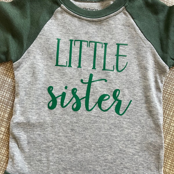 Sibling Matching Iron on Decal: Big, Middle or Little Sister or Brother ...