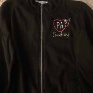 Medical Assistant Personalized Fleece Jacket, Occupational Jacket ...