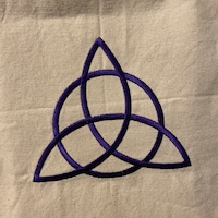 Triquetra Embroidery Design. Trinity Knot Embroidery. Celtic Symbol ...