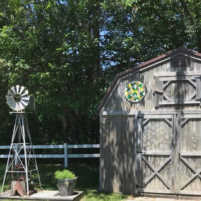 Barn Quilt Pattern PDF Lake Street Ave Classic CIRCLE Star Pattern AMERICA - Etsy