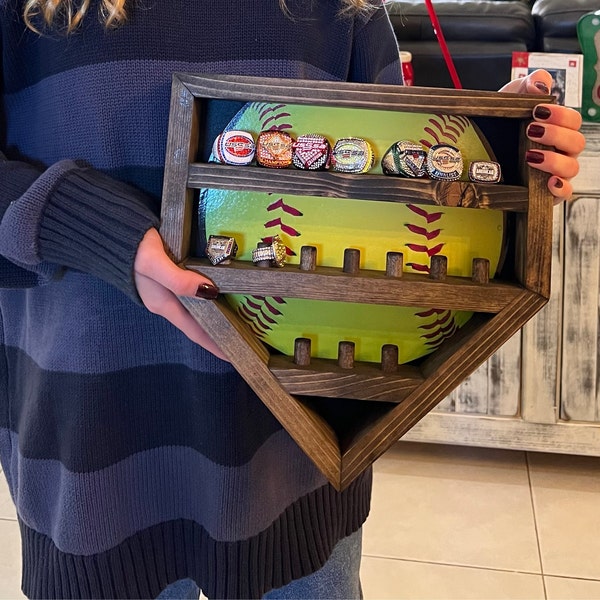 Large Softball Ring/ball Holder - Etsy