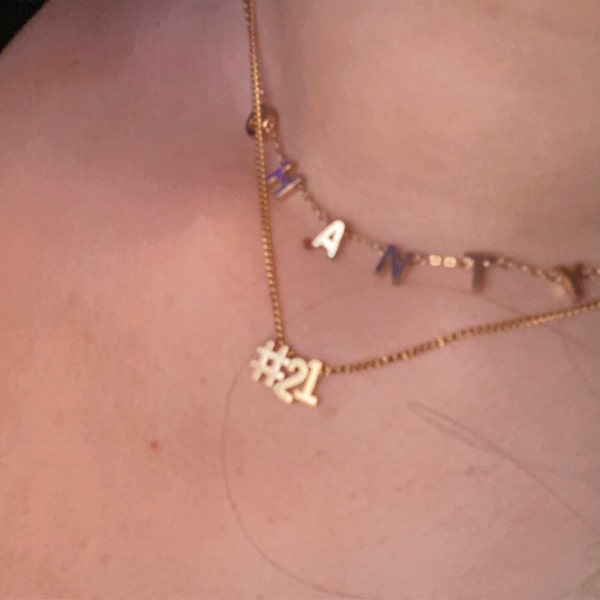 Number Charm Necklace • Personalized Number Gift for Mom Friend Wife ...