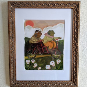 Frog and Toad's Bike Ride Print | Etsy