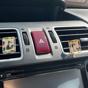 Mini Personalized Resin Photo Car Vent Clip, Anniversary/couples Gift ...
