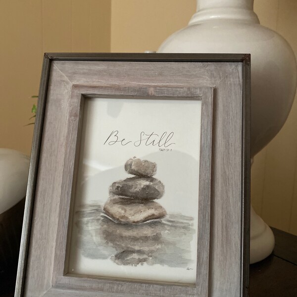 Be Still Print - Verse Print, Encouragement, Home Decor, Minimalist ...