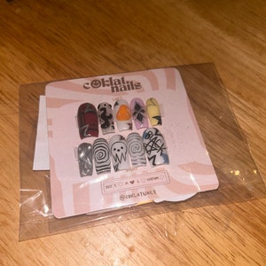 Cry Baby Nails Cry Baby Coffin Nails Nails Cute Nails Press on Nails ...