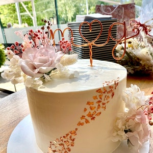 Wire Cake Topper, Personalised, Wire Lettering, Wire Wedding Cake ...