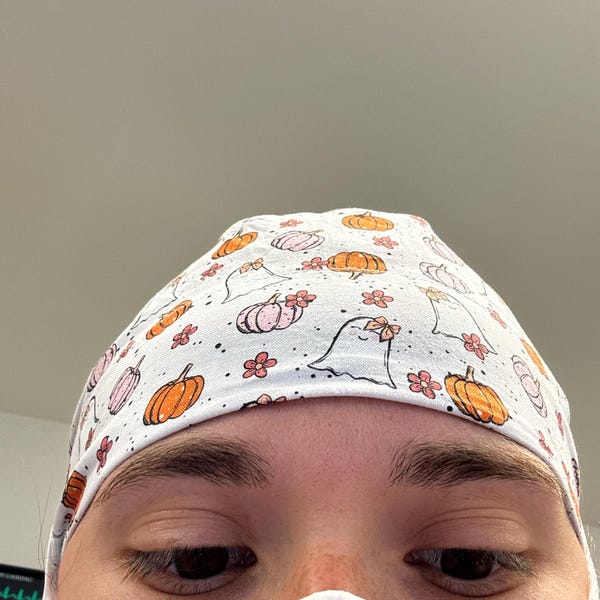 Scrub Hat by Kimkaps Surgical Hat Bouffant Scrub Cap Bouffant With Ties ...