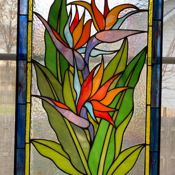 Geometric Stained Glass Stained Glass Panel Stained Glass Suncatchers ...