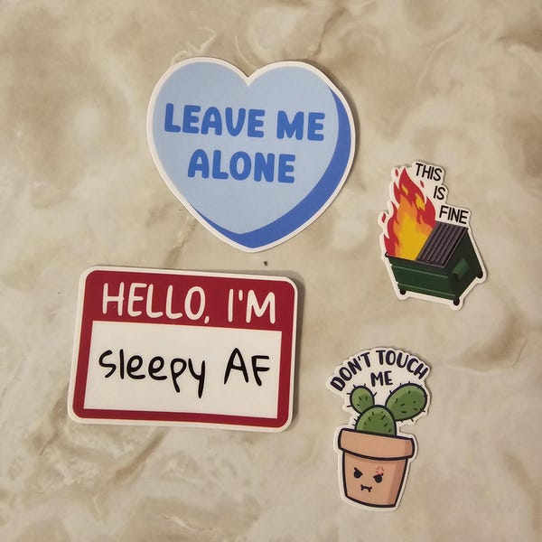 Baddie on Addie Sticker | Neurodivergent Decal | Water Resistant Gift ...