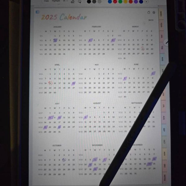 Digital Note Taking Goodnotes Notability Template College Student ...