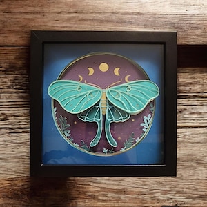 3D Welcome Spring Shadow Box, Home Shadow Box, Cherry Blossoms, Floral ...