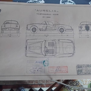 Mercedes W121 190SL Sport Roadster 1955-63 Construction Drawing ART ...