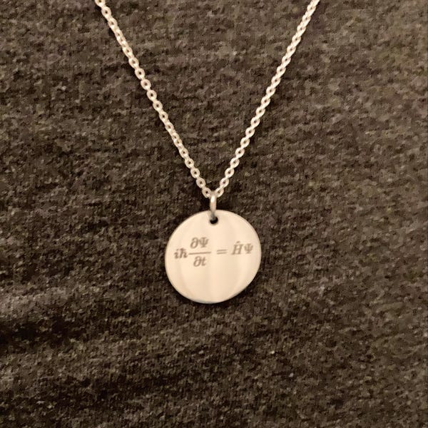 Feynman Diagram Men's Necklace - Quantum Physics Jewelry Gift for ...