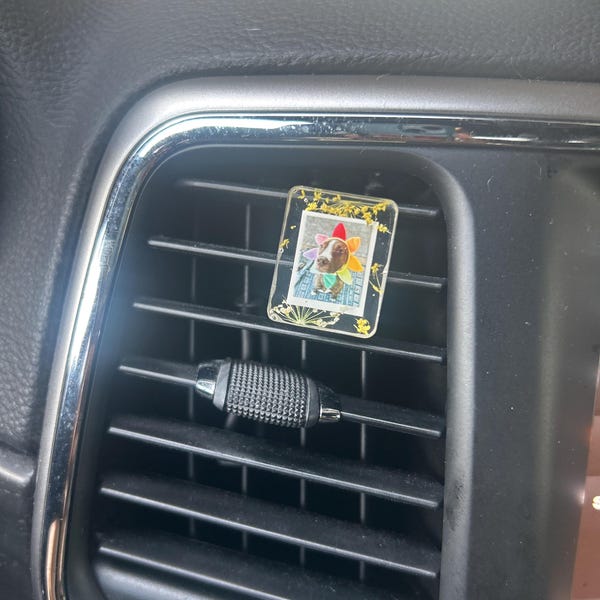 Mini Personalized Resin Photo Car Vent Clip, Anniversary/couples Gift ...