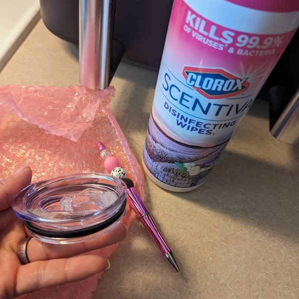 Pink Stanley Rhinestone Christmas Tumbler Stanley Floral Stanley 40oz ...