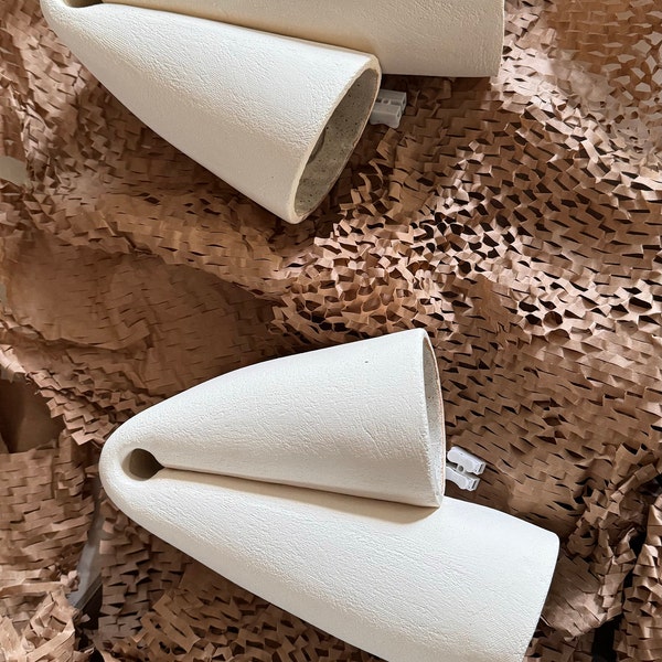 Handmade Ceramic Light With Fabric Braided Cable | Contemporary Design ...