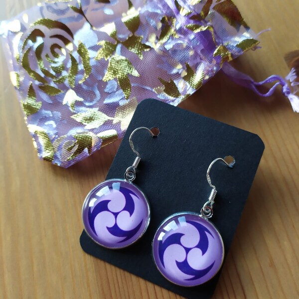 Genshin Impact Vision Rings Earrings Necklaces Hair Clips Gold Silver ...