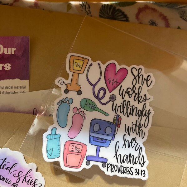 NICU Nurse Sticker | Nursing | Laptop Sticker | Sticker Collector ...