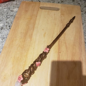Rose Quartz Crystal Wand fairy Wand-wizard Witch Wand-nature Wand - Etsy