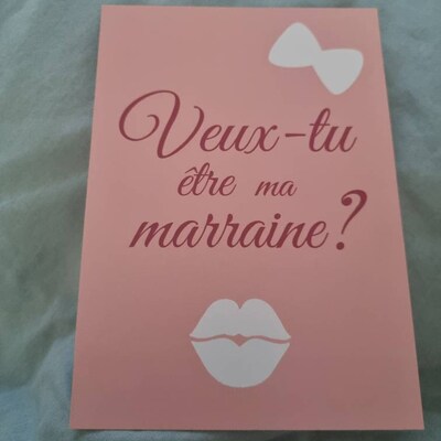 Carte demande marraine, Veux-tu être ma marraine, parrain marraine ...