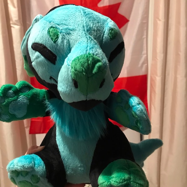 Plush Sewing Pattern PDF Furry Anthro Stuffed Animal - Manokit Plushie ...