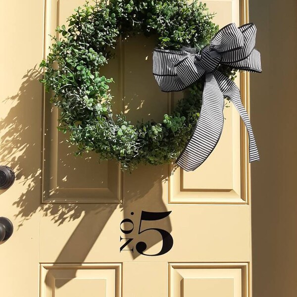 House Number Decal, Street Address Front Door Sticker, Building Number ...