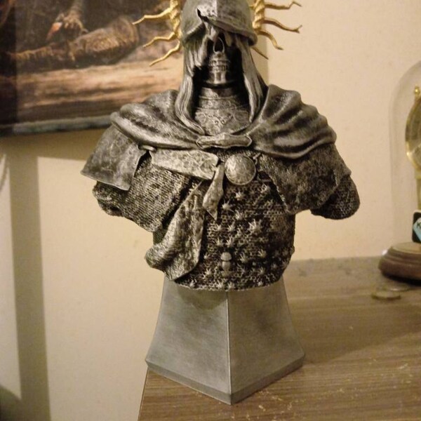 10" Hand Painted Drakeblood 3D Printed Knight Bust Dark Souls 3 - Etsy