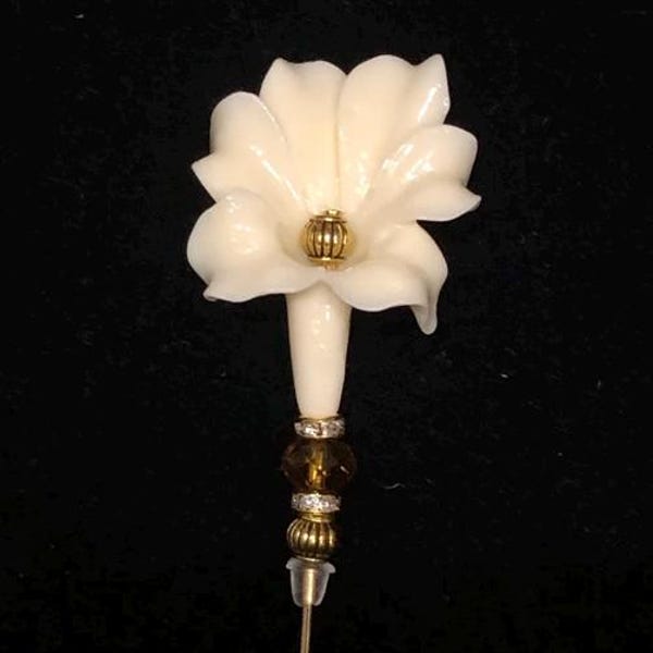 Beautiful Long Pearl Hat Pins in a Choice of Designs, Silver or Gold - Etsy