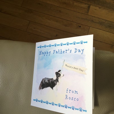 Spaniel Dog Daddy Father's Day Card, Spaniel, Springer, Cocker, Dog ...