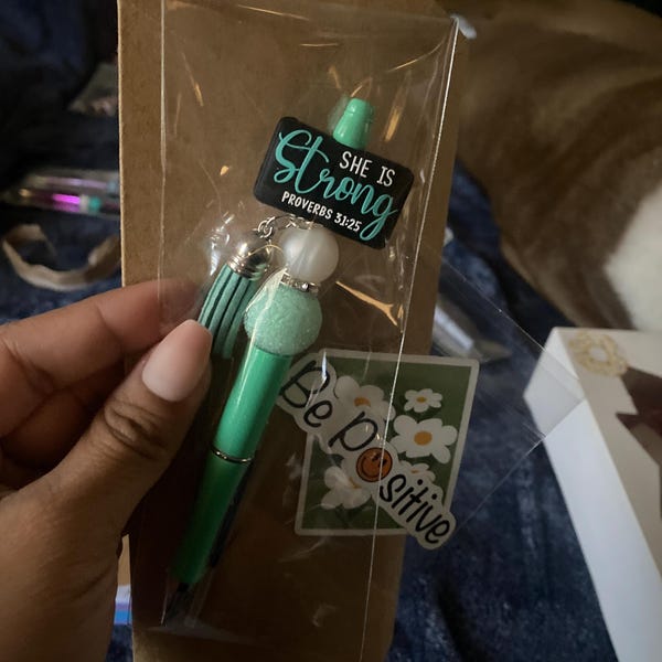 Assorted Coffee Themed Pens, Beaded Pens Great Gifts, for Friends ...