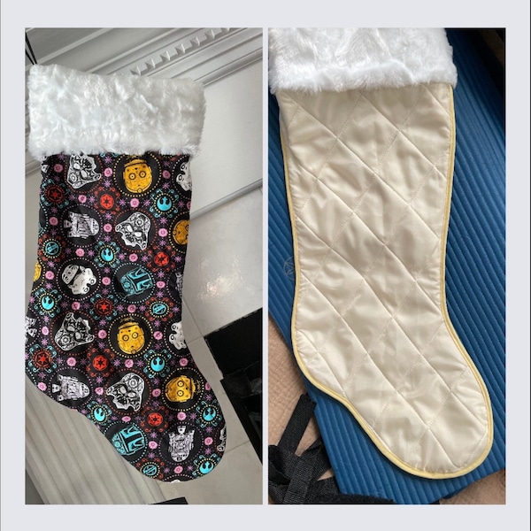 Quilted Apples and Pears Christmas Stocking - Etsy
